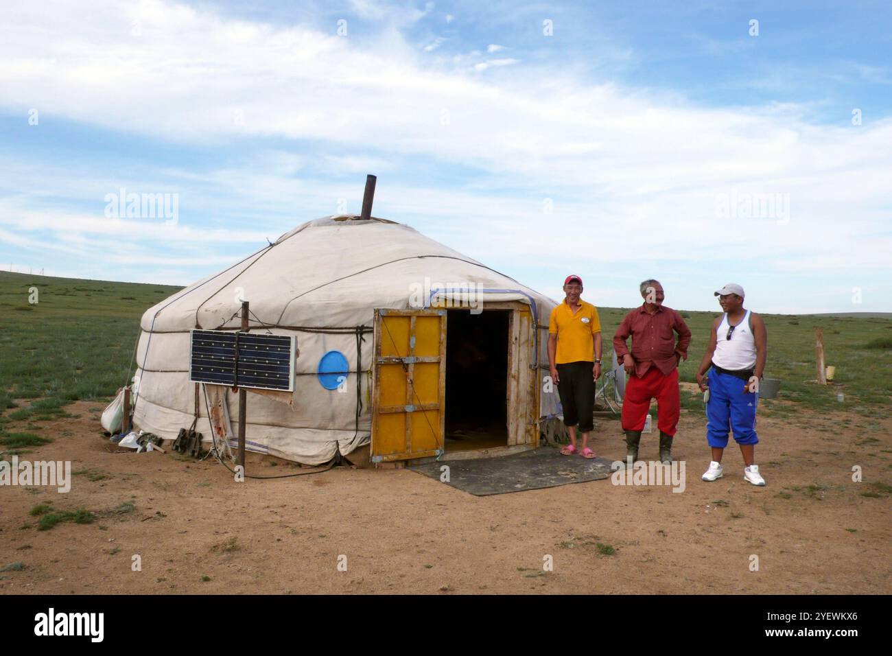 Traditional House. Ger. Mongolia Stock Photo - Alamy