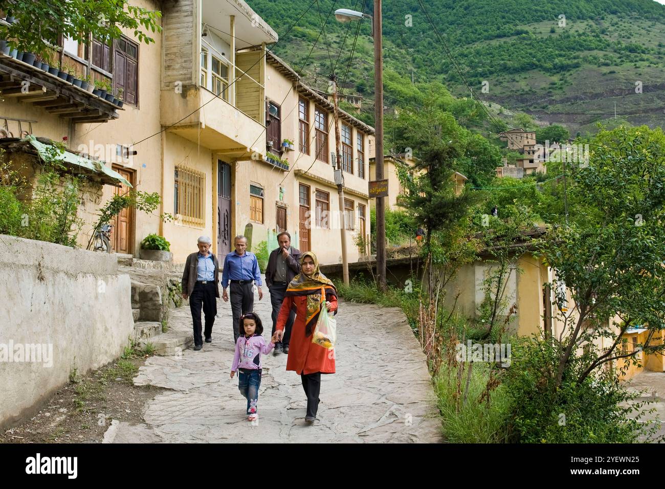 Iran. Azerbaijan Region. Masuleh Stock Photo - Alamy
