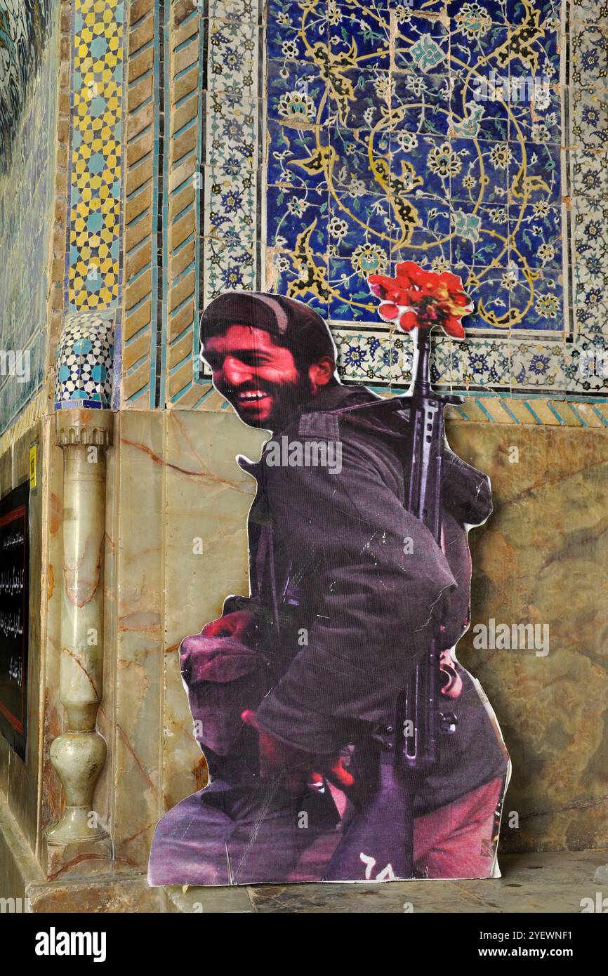 Iran. Isfahan. Poster Celebrating National Heroes Stock Photo - Alamy