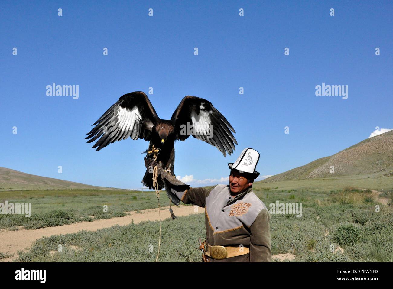 Kyrgyzstan. Eagle Hunting Stock Photo - Alamy