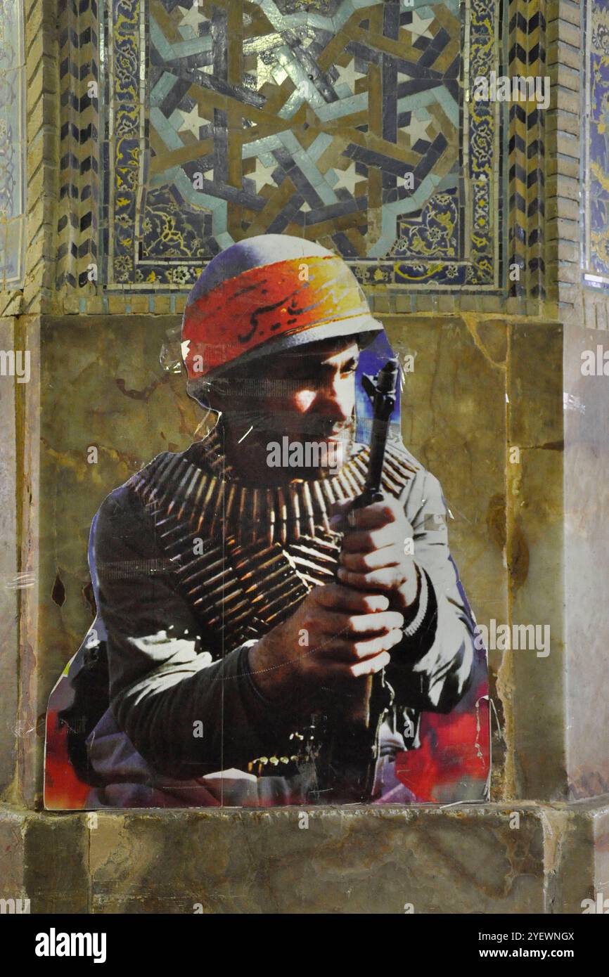 Iran. Isfahan. Poster Celebrating National Heroes Stock Photo - Alamy