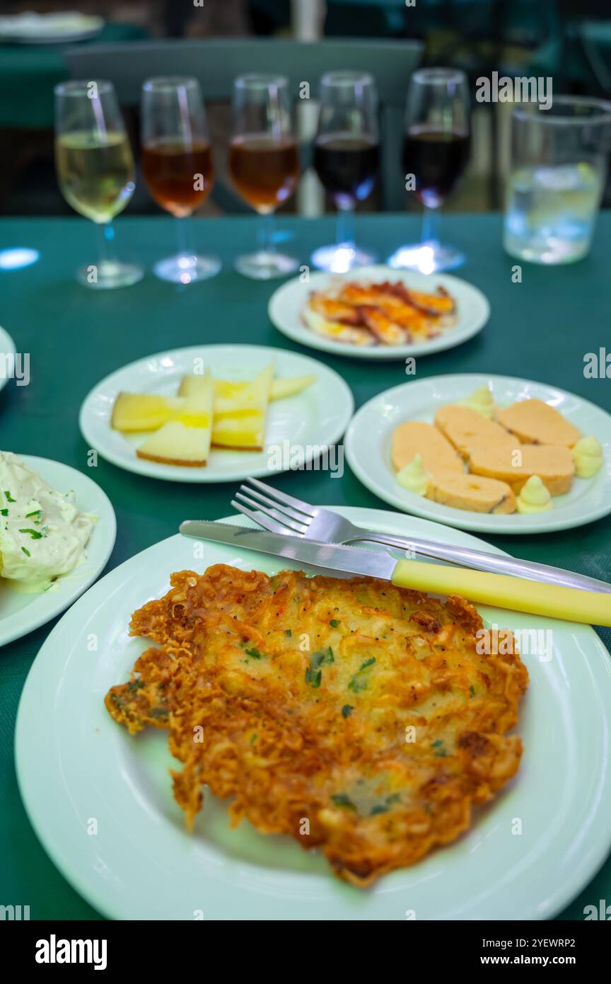 Traditional Andalusian dish from deep roasted potato and seafood ...