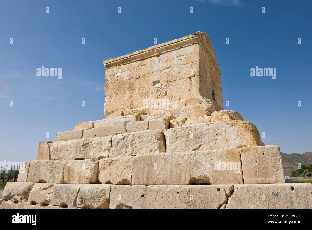 Iran. Pasargad Archaeological Site. Cyrus Tomb Stock Photo - Alamy