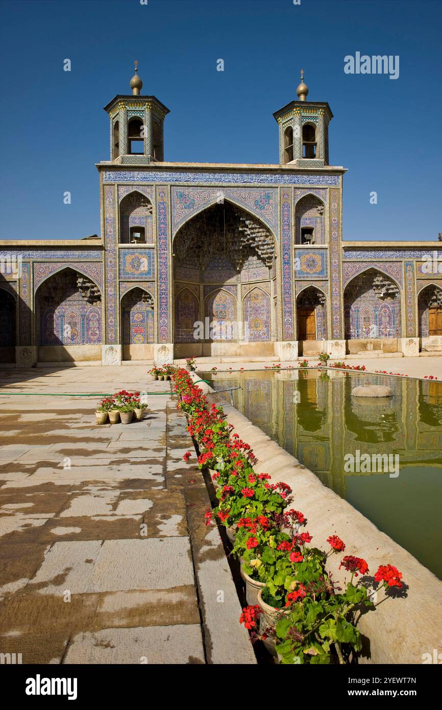 Iran. Shiraz. Nasir Ol Molk Mosque Stock Photo - Alamy