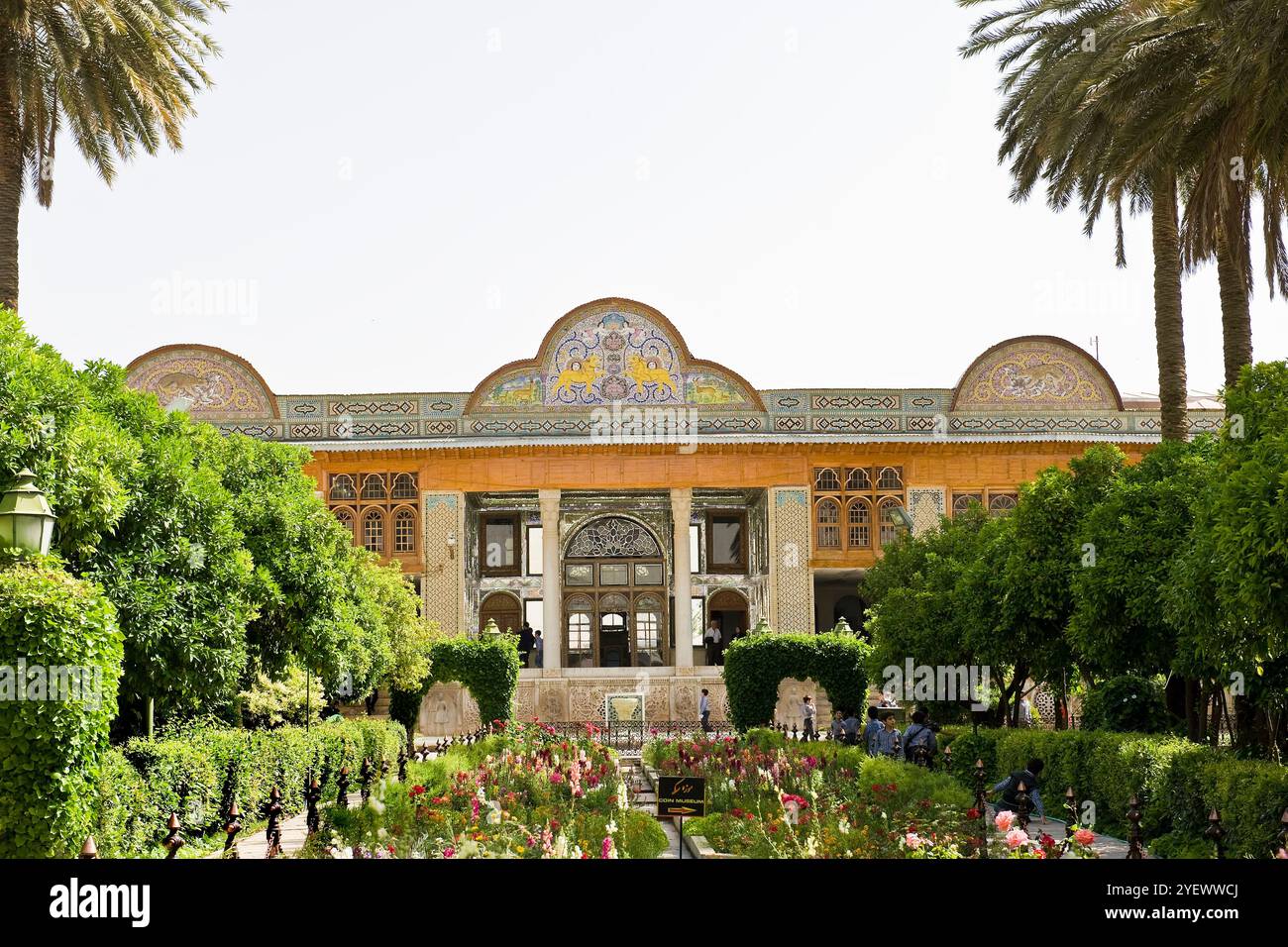 Iran. Shiraz. Orangery Of Ghavam Or Khan Teological School Palace Stock ...