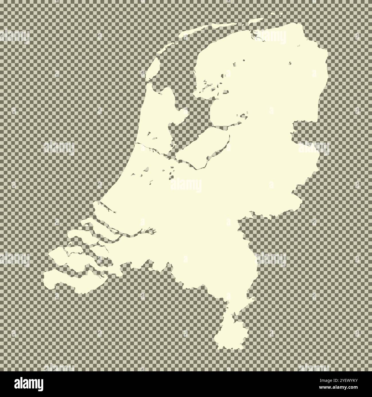 Netherlands map transparent hi-res stock photography and images - Alamy