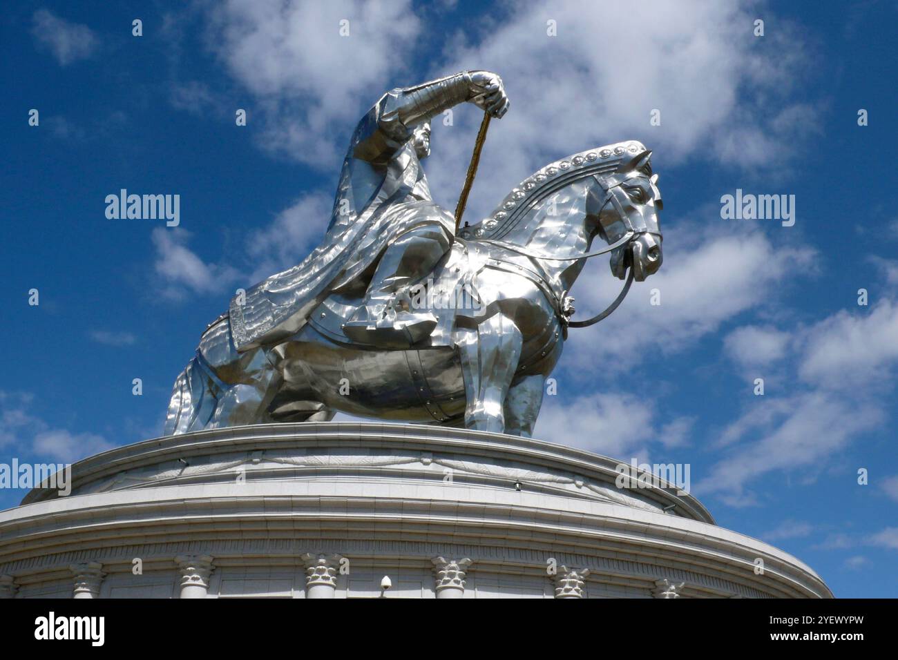 Chinggis Khaan Statue. Surrounding Of Ulaan Baatar. Mongolia Stock ...