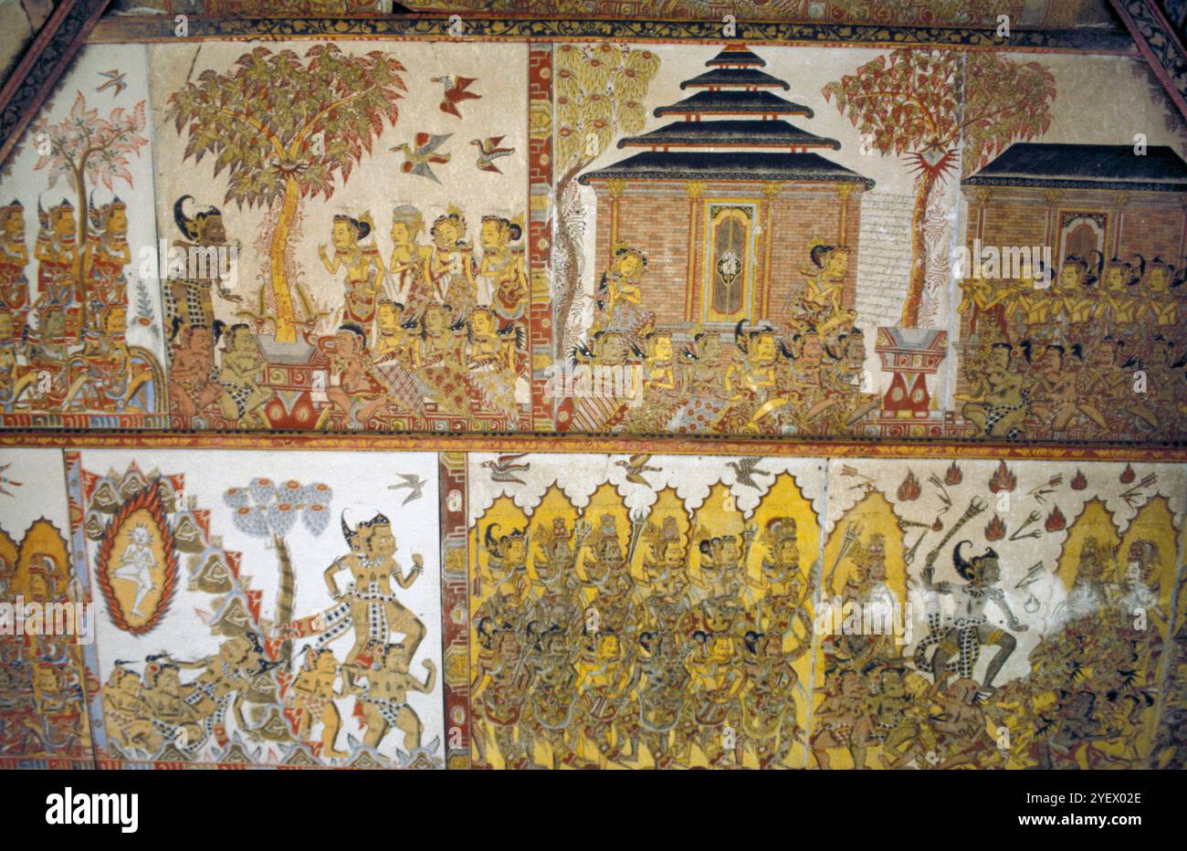 Bali. Indonesia. Traditional Painting. Ubud Stock Photo - Alamy