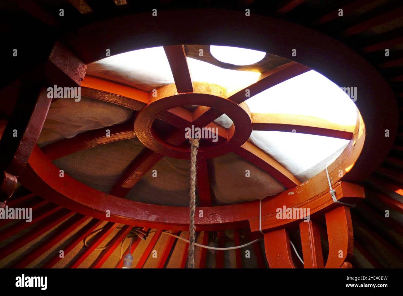 Roff Of The Ger. Gobi Desert. Mongolia Stock Photo - Alamy