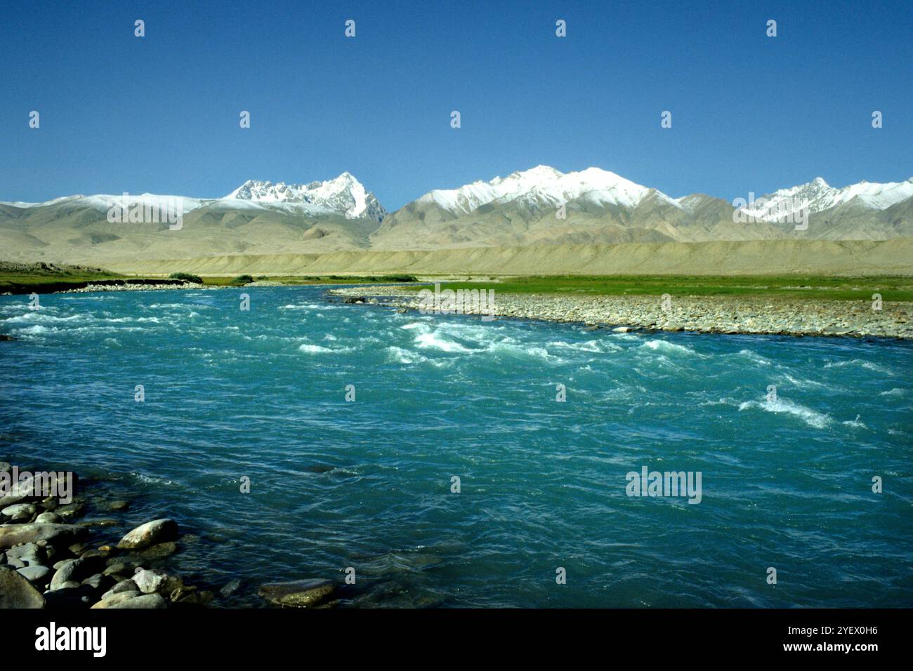 View of the Pamir Plateau Near The Pakistani Border Stock Photo - Alamy