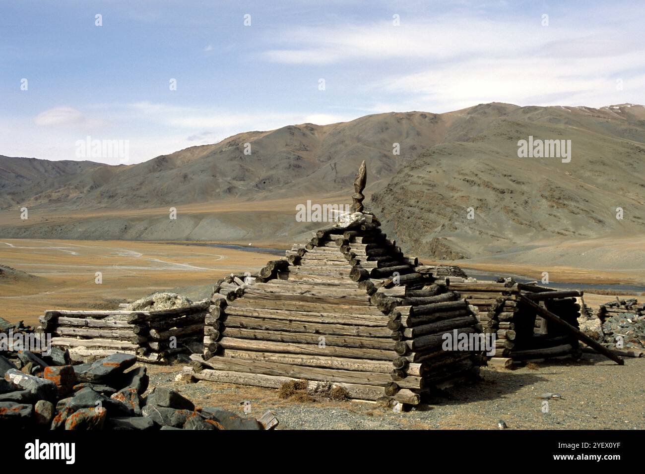 Asia, Mongolia, Altai, Stupa Stock Photo - Alamy