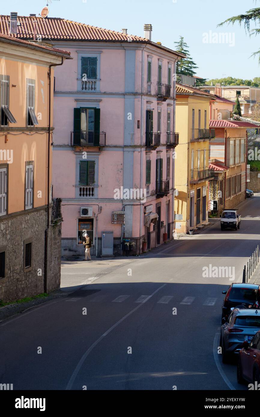 Quaint pastel coloured houses hi-res stock photography and images - Alamy
