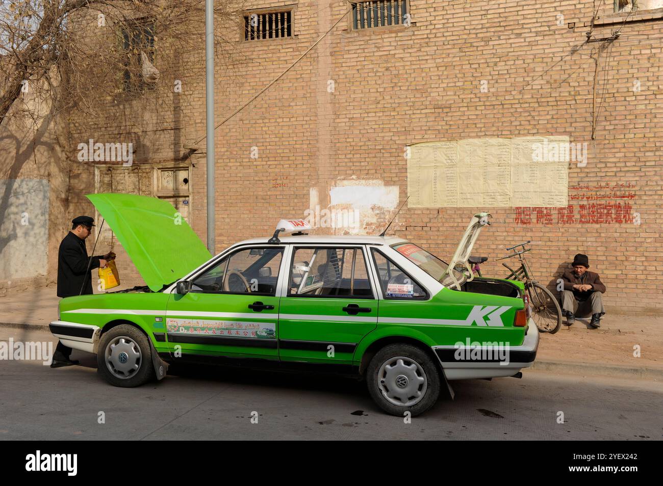 CHINA, autonomous province Xinjiang , city Kashgar where uyghur people ...
