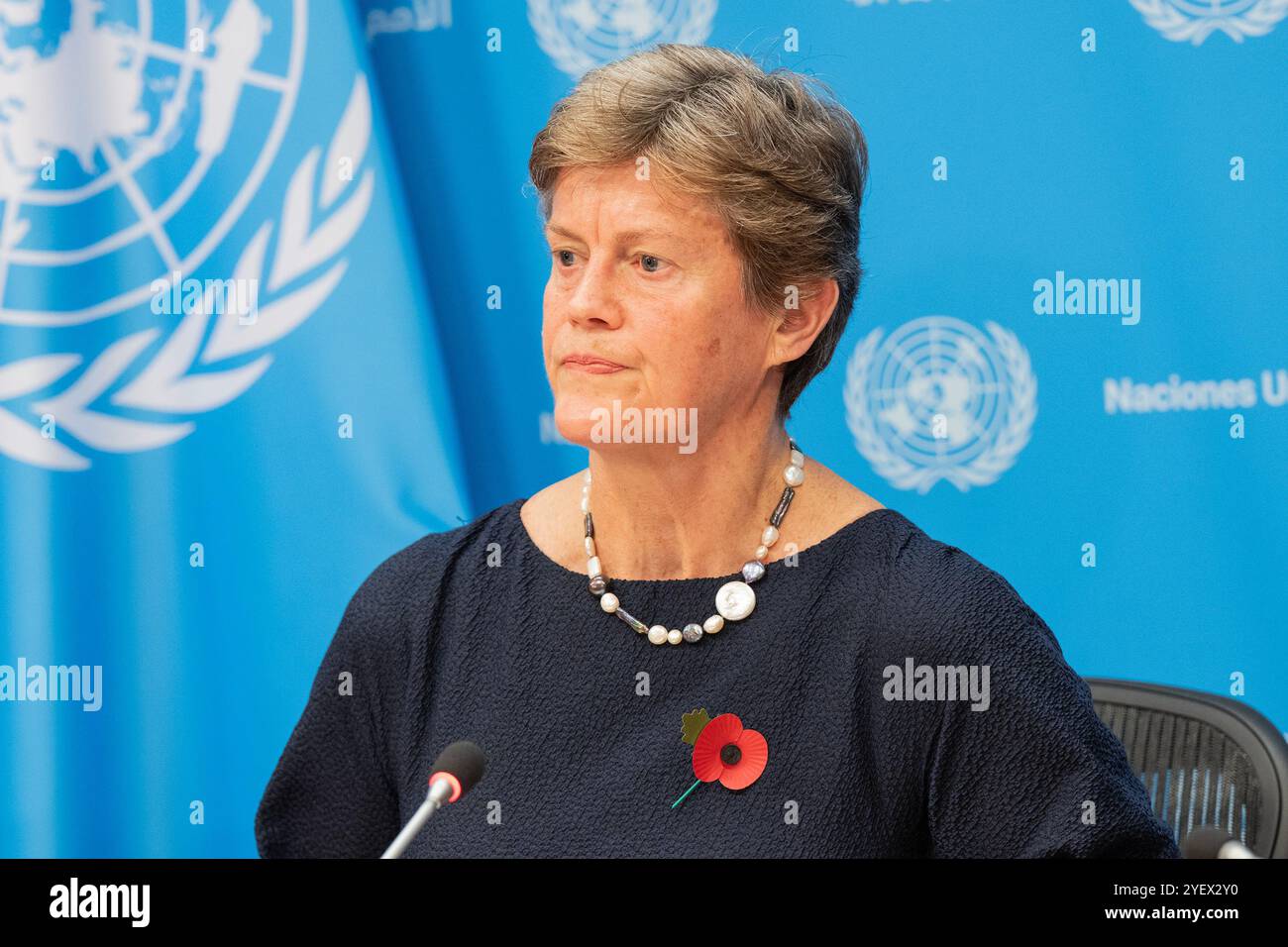 New York, NY, USA, 1 November 2024: Barbara Woodward, Ambassador ...