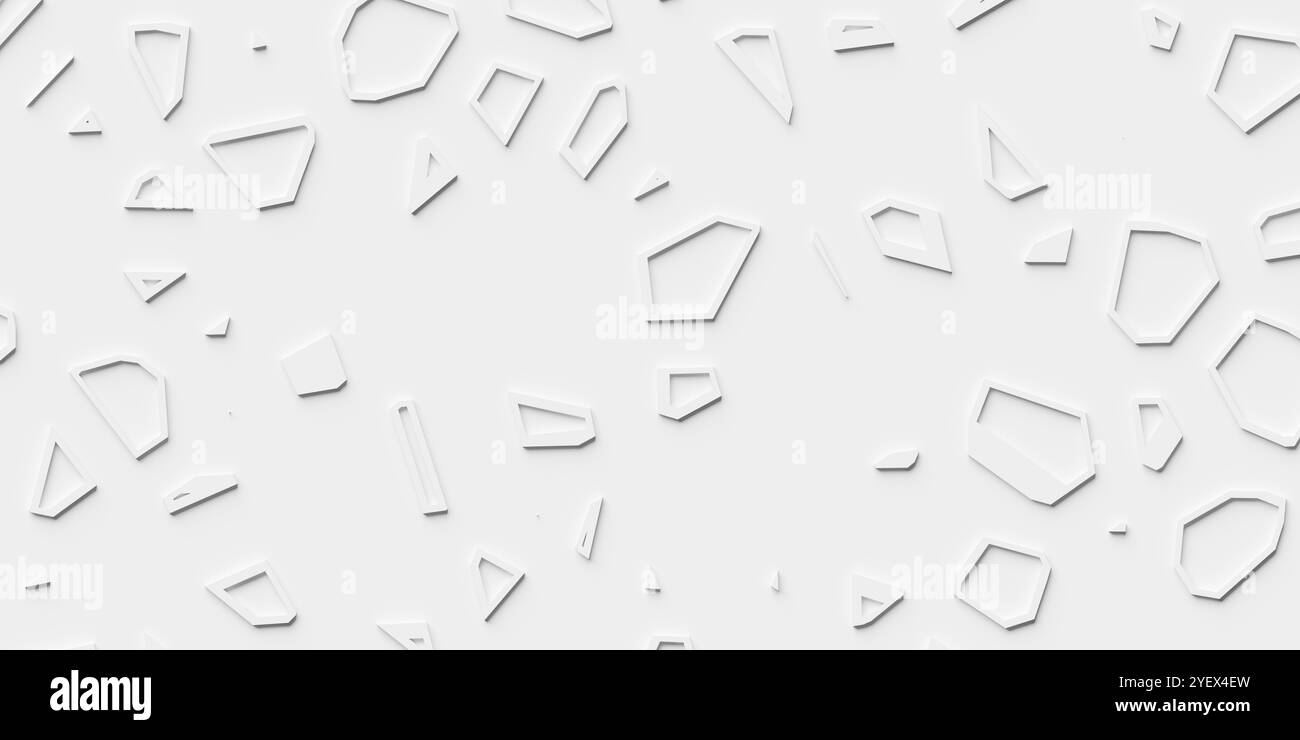 Random positioned offset abstract geometrical shapes background ...