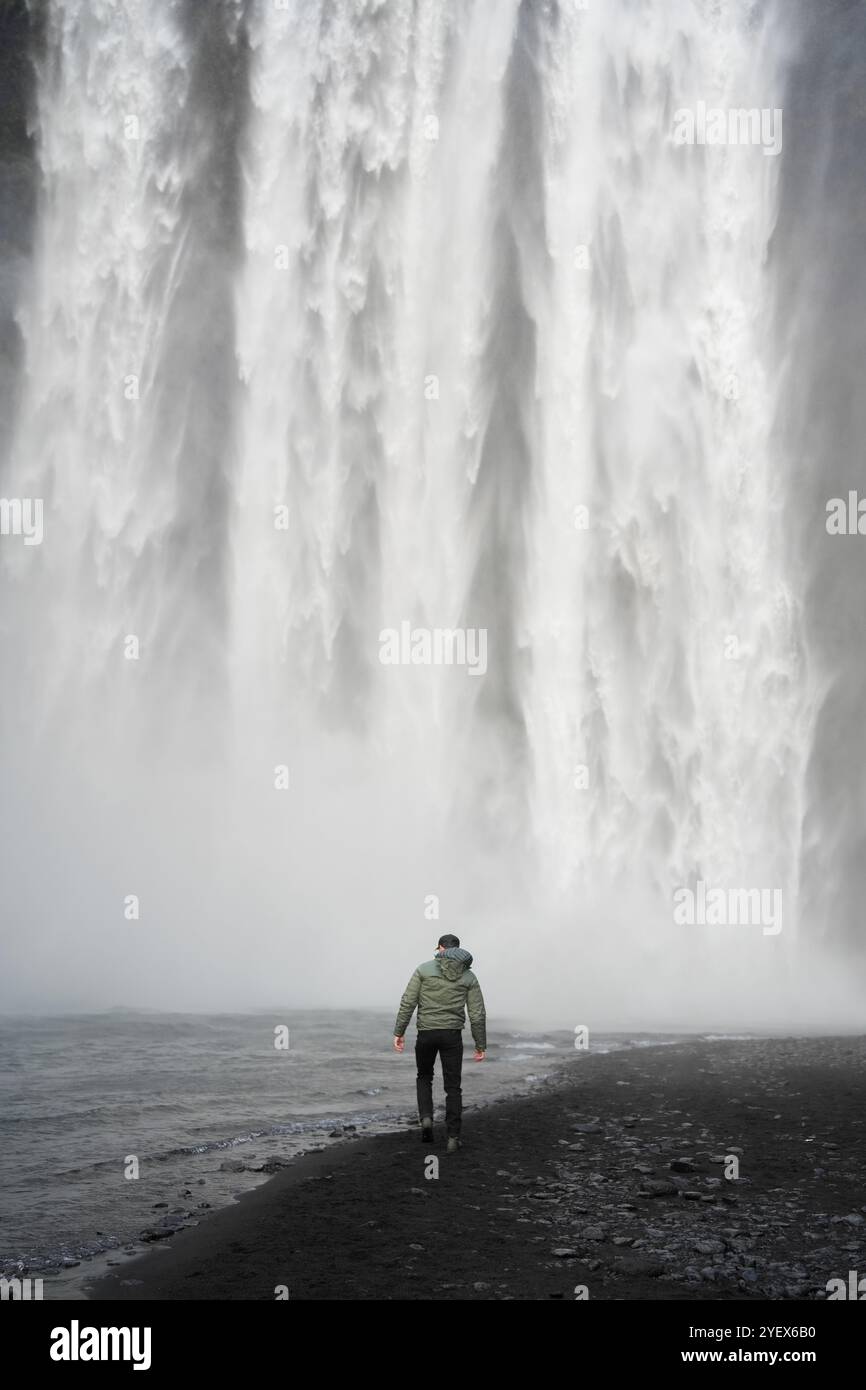 Moody man waterfall hi-res stock photography and images - Alamy