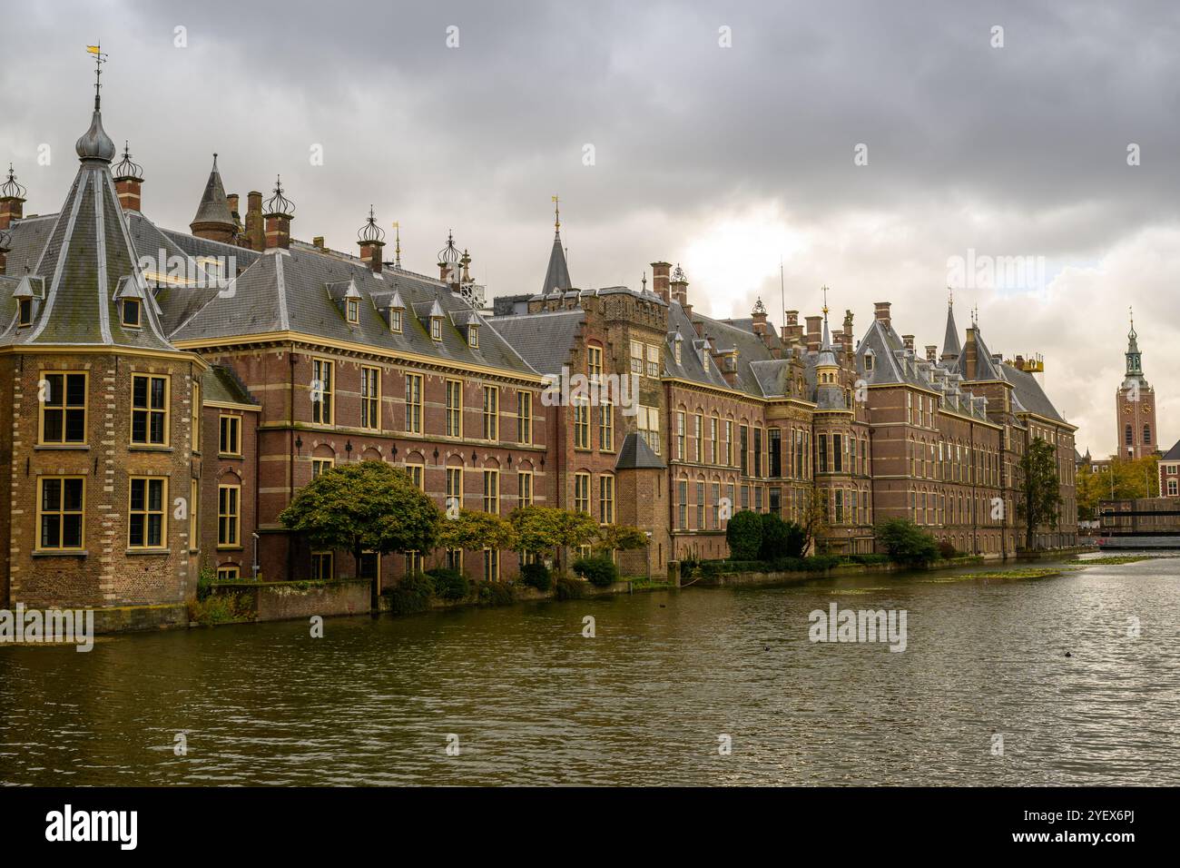 The Binnenhof (Dutch Parliament building) from the Hofvijver, The Hague ...