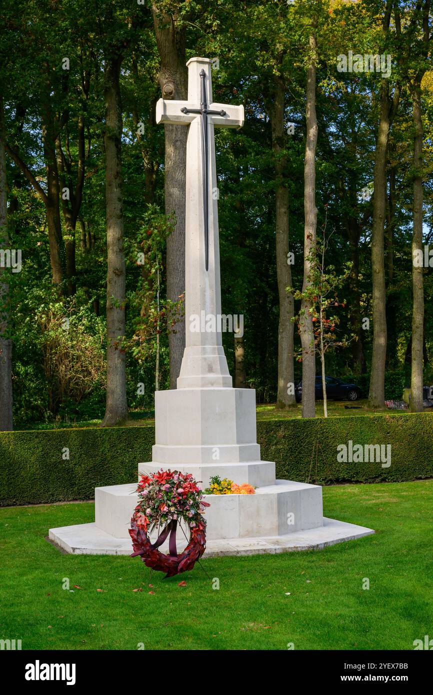 Memorial at Arnhem Oosterbeek War Cemetery, Arnhem, The Netherlands ...