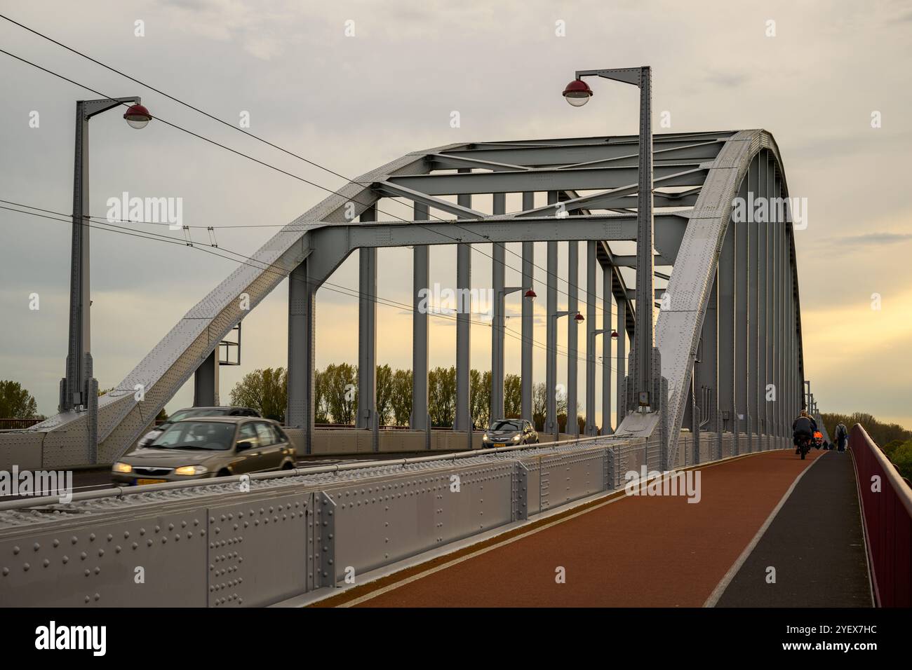 Walking across the John Frostbrug (John Frost Bridge) Arnhem, The ...