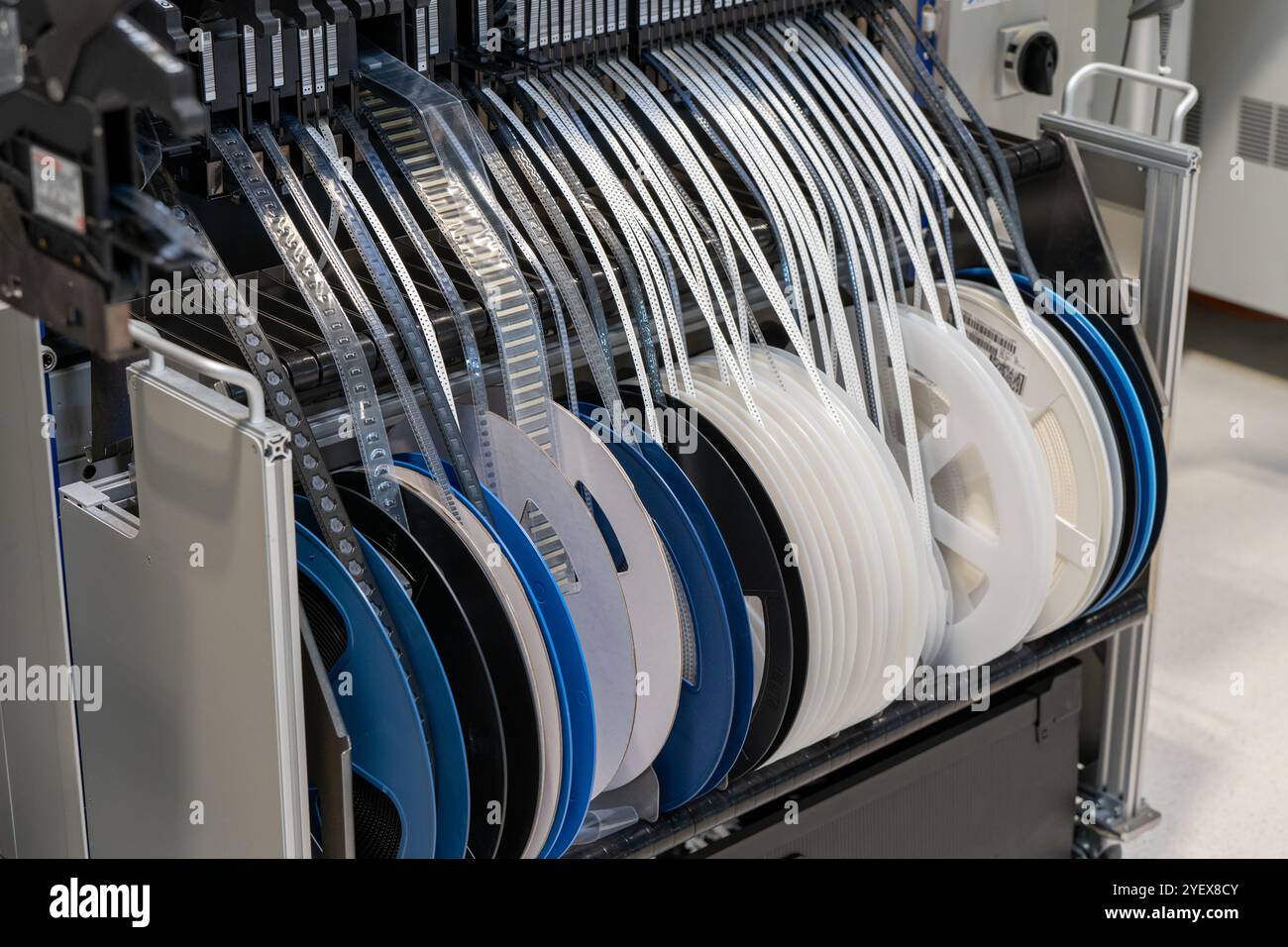 Electronics SMT reel components on the assembly line Stock Photo - Alamy