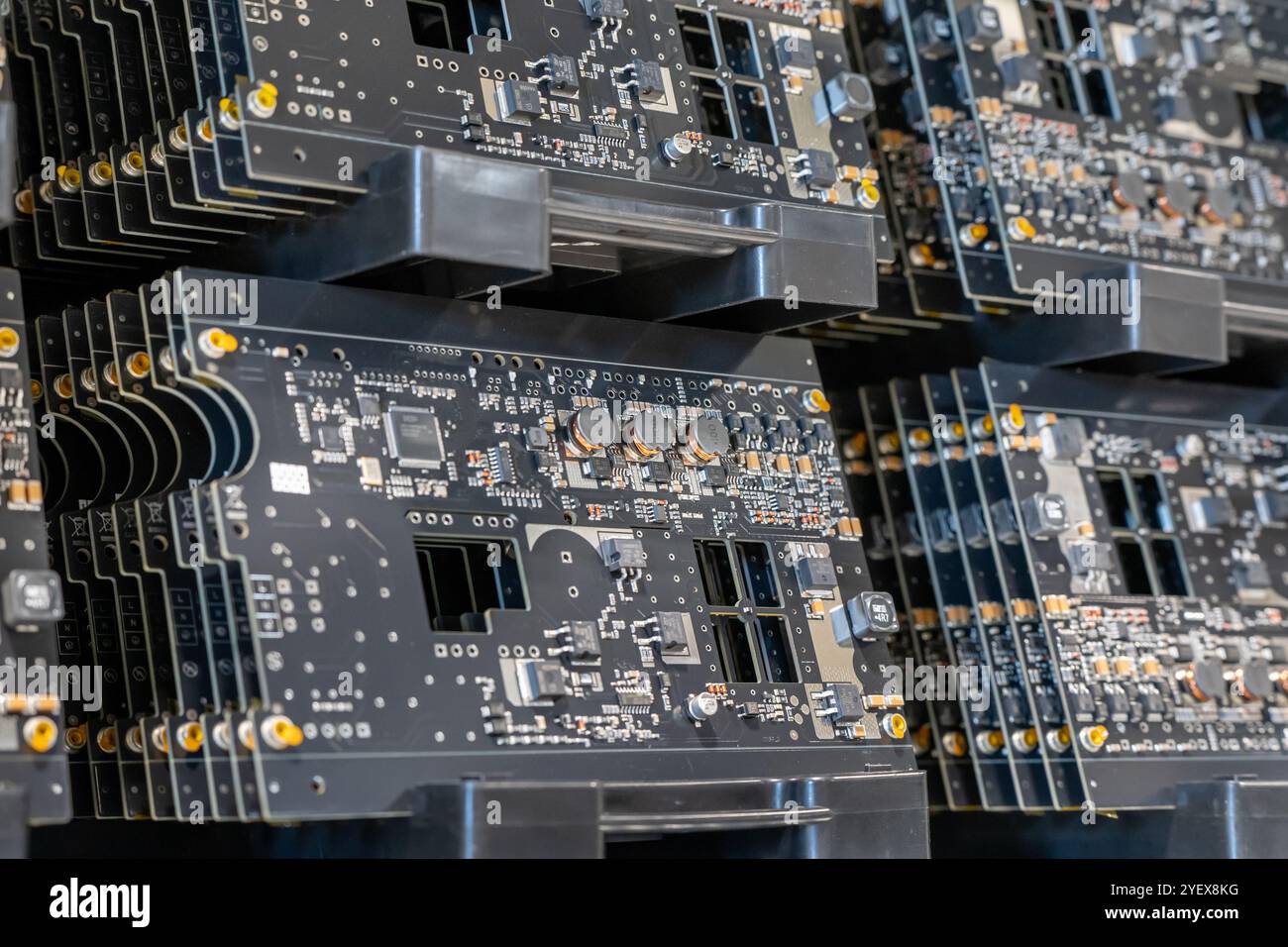Electronics soldering printed circuit boards hi-res stock photography ...