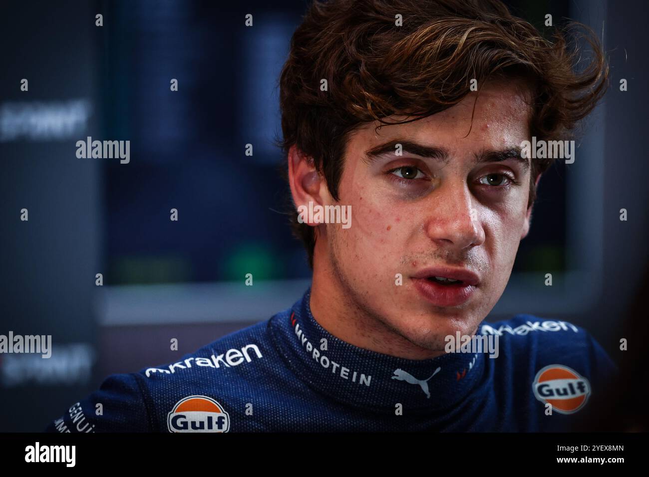Sao Paulo, Brazil. 01st Nov, 2024. Franco Colapinto (ARG) Williams ...