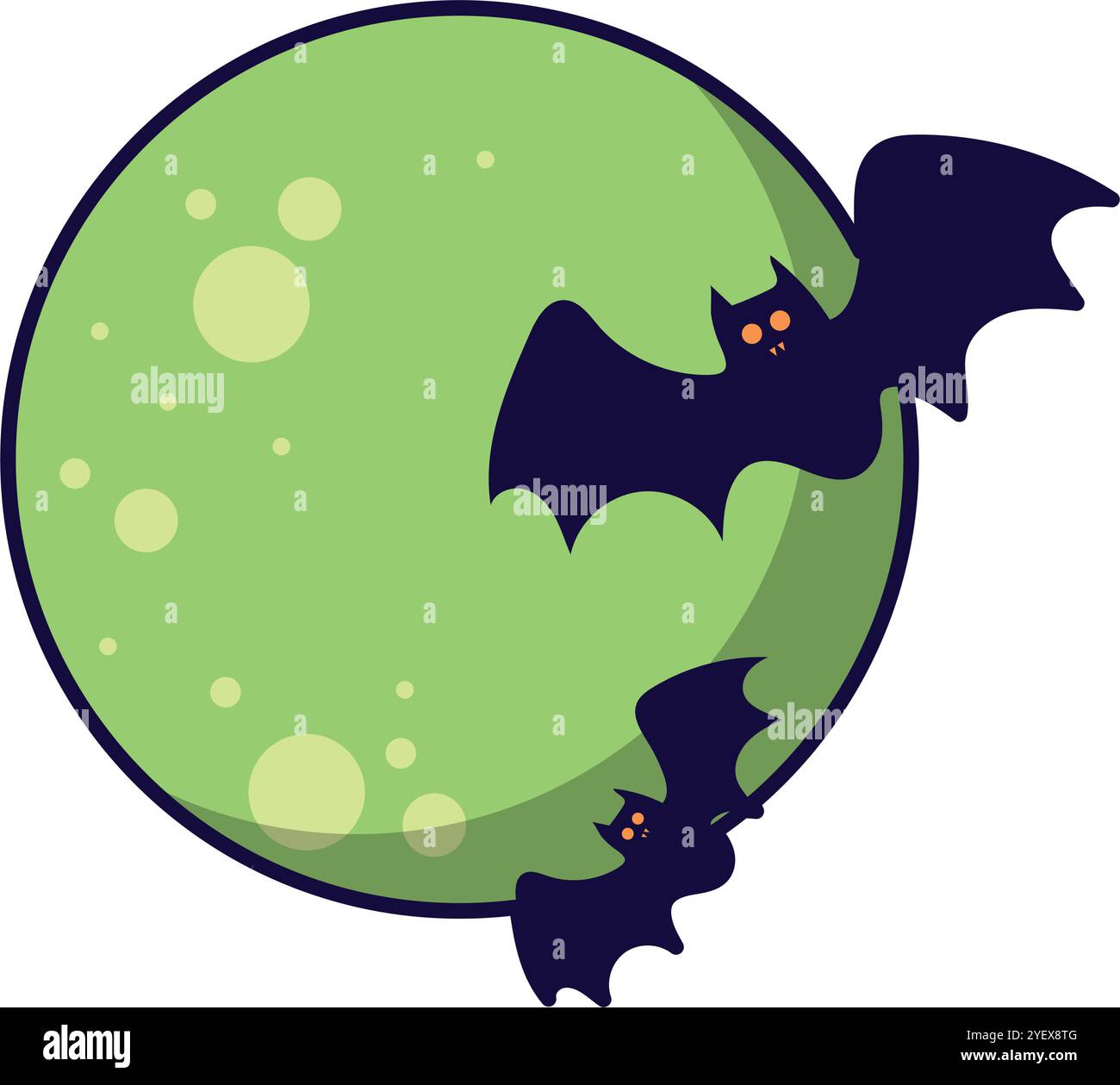Spooky bats illustration hi-res stock photography and images - Alamy
