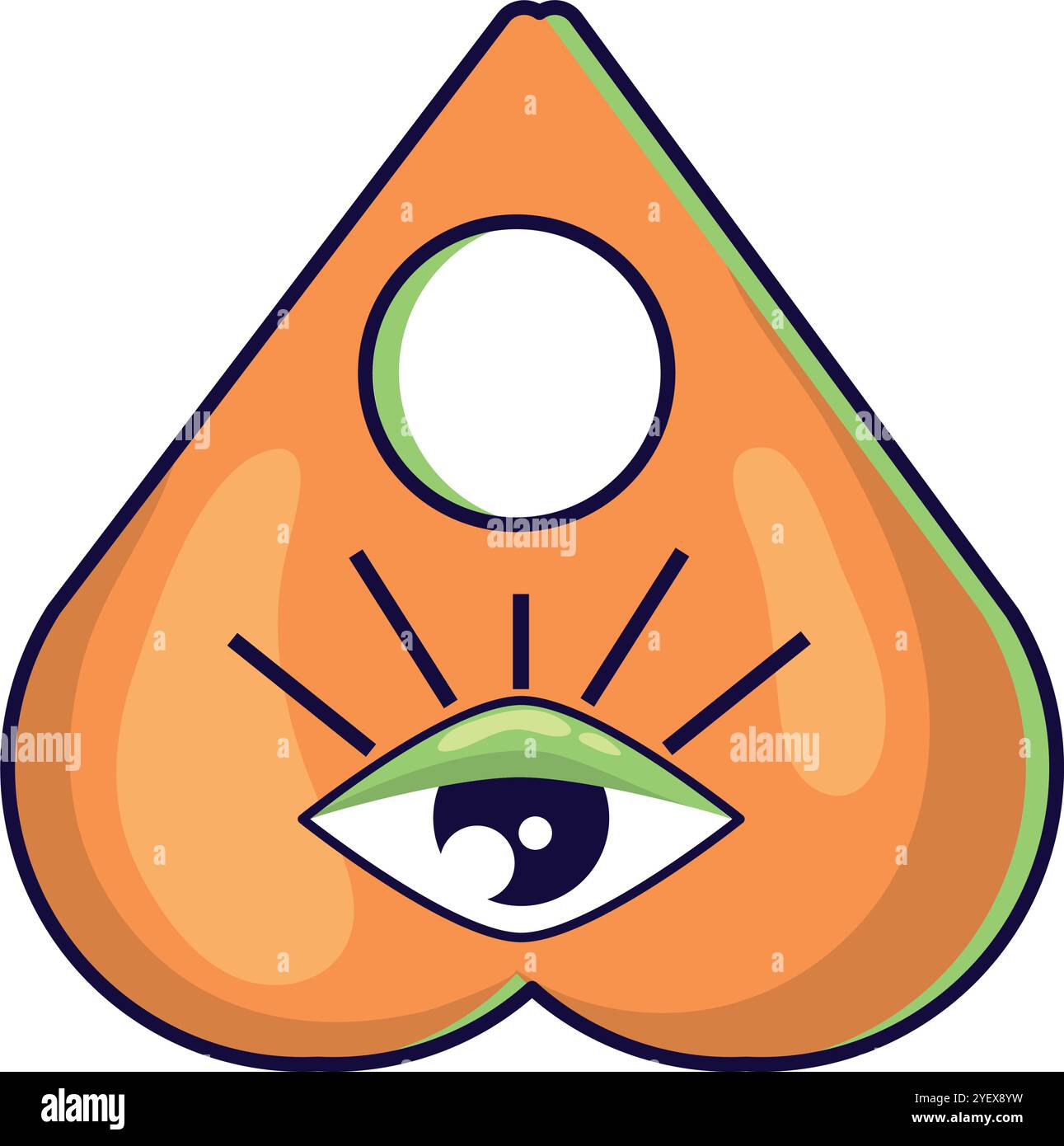 Ouija planchette with eye symbol, mystical Vector Stock Vector Image ...