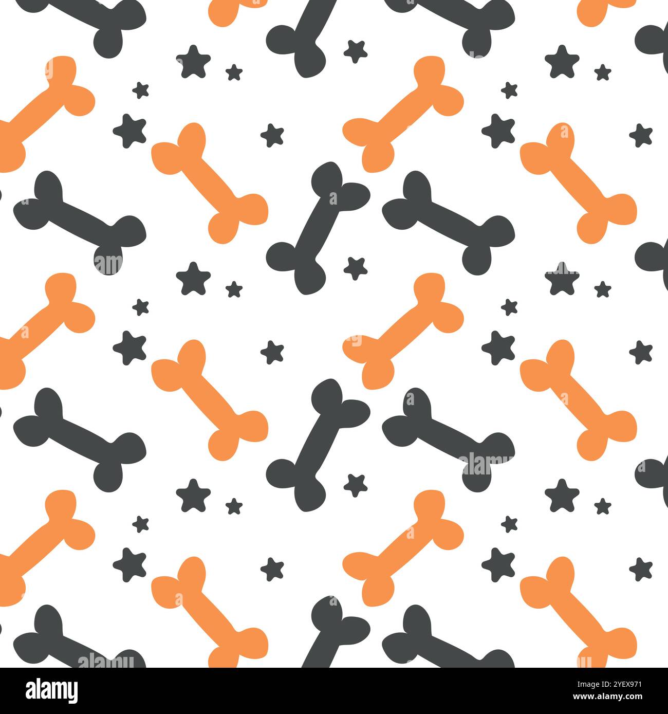 Halloween pattern of bones with stars Vector Stock Vector Image & Art ...