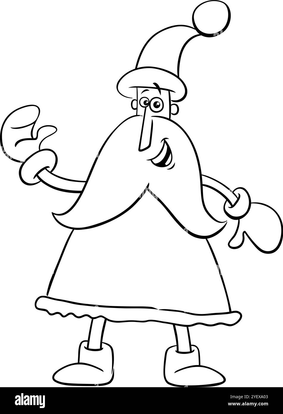 Santa wave Black and White Stock Photos & Images - Alamy