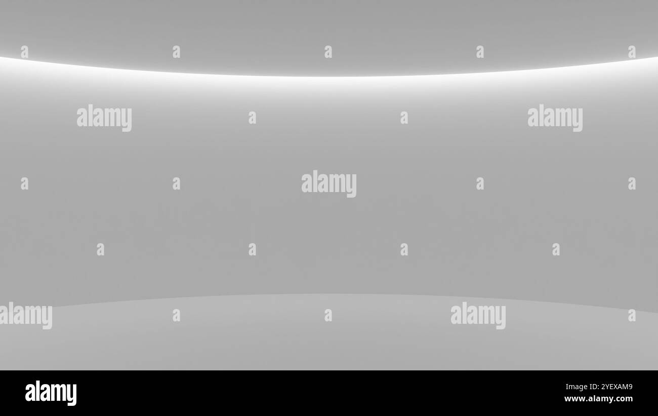 Minimalistic abstract background with smooth, curved walls and soft ...