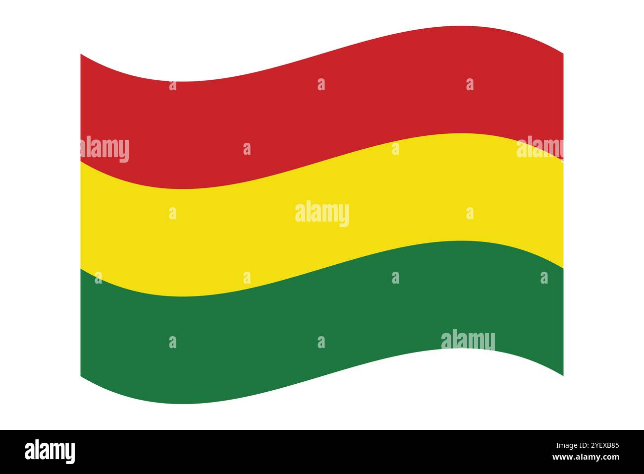 Flag of Bolivia. Bolivian national symbol in official colors. Template icon. Abstract vector ...
