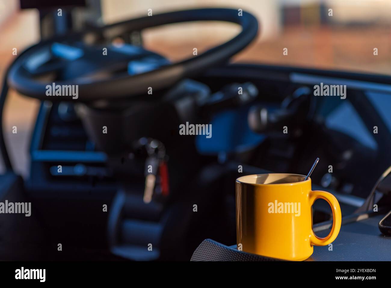 Transport lorry cab interior hi-res stock photography and images - Alamy