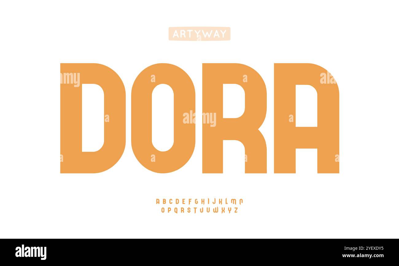 Modern high bold alphabet, geometric sans serif, trendy font for sleek ...