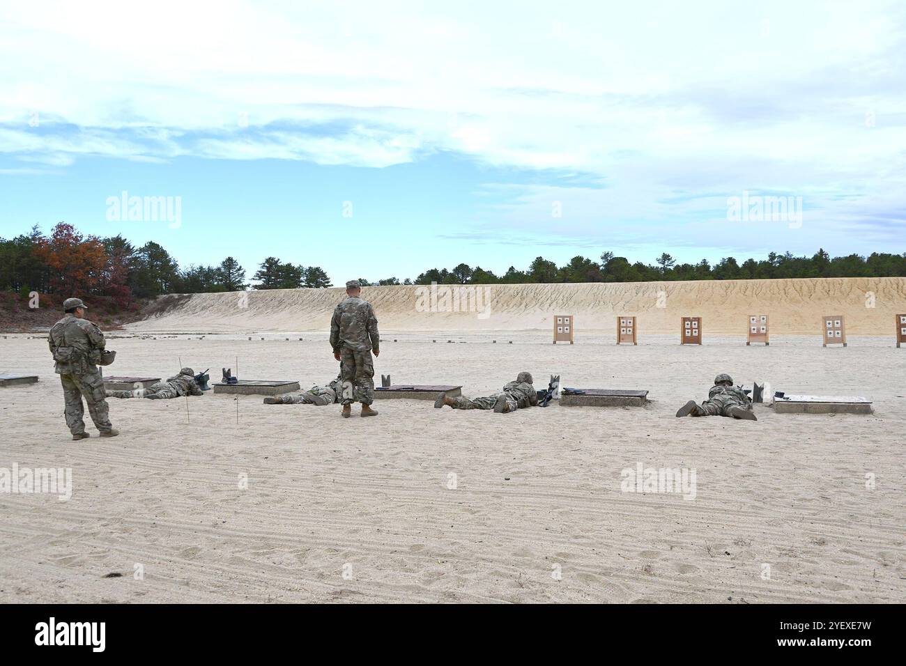 Soldiers from the 104 MP BN are shown here on Range 19 during Zero and ...