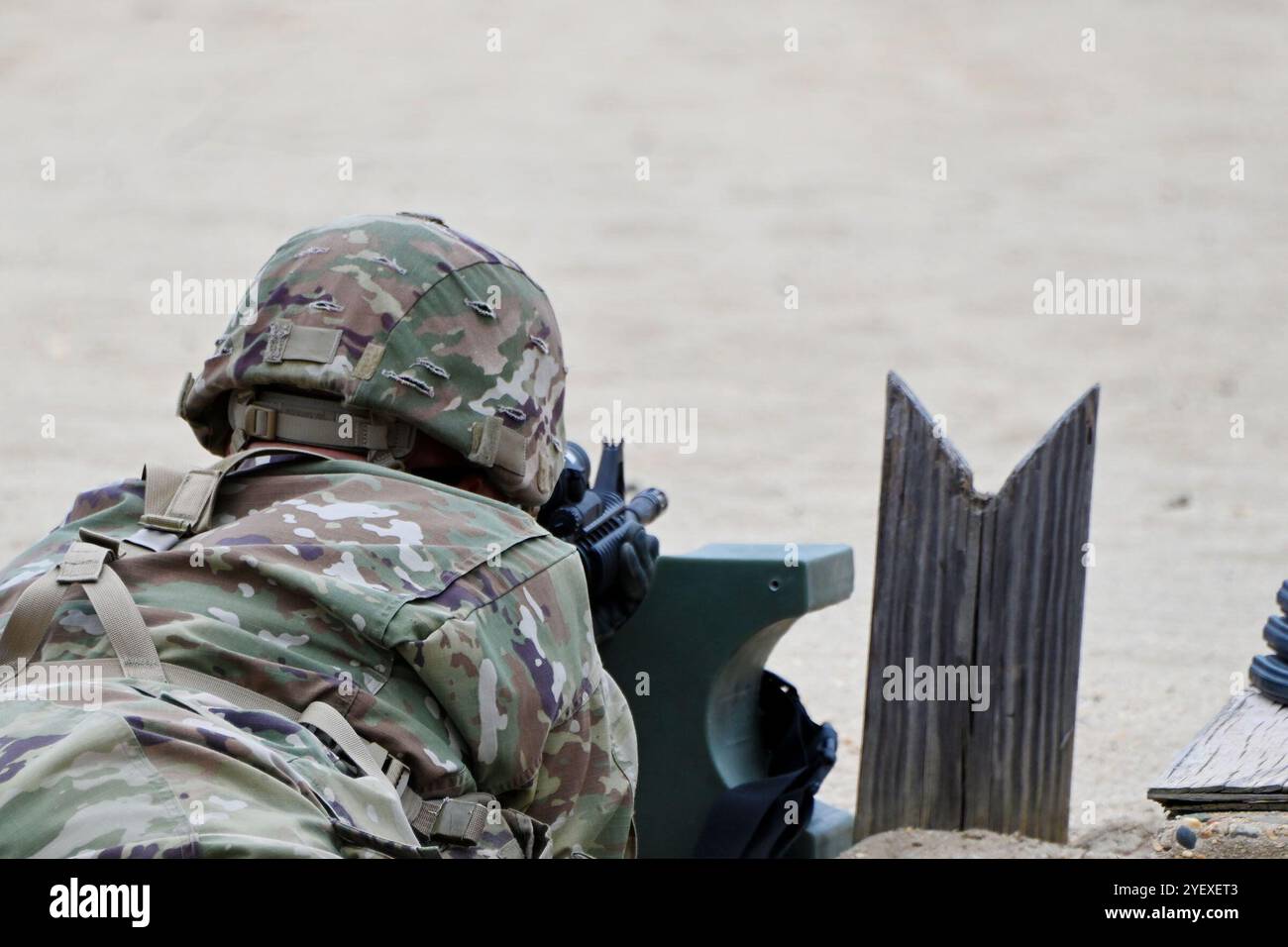 Soldiers from the 104 MP BN are shown here on Range 19 during Zero and ...