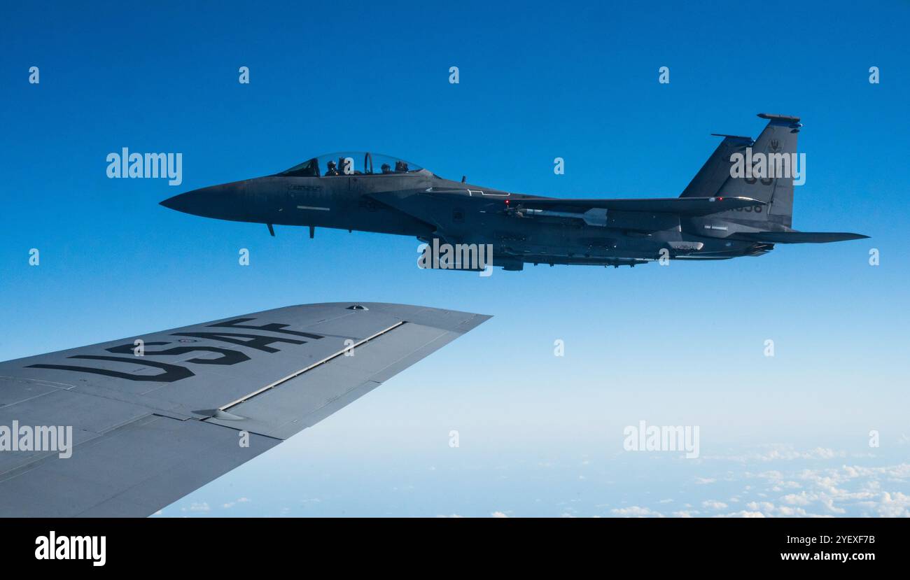 An F-15E Strike Eagle assigned to the 4th Fighter Wing, Seymour Johnson ...