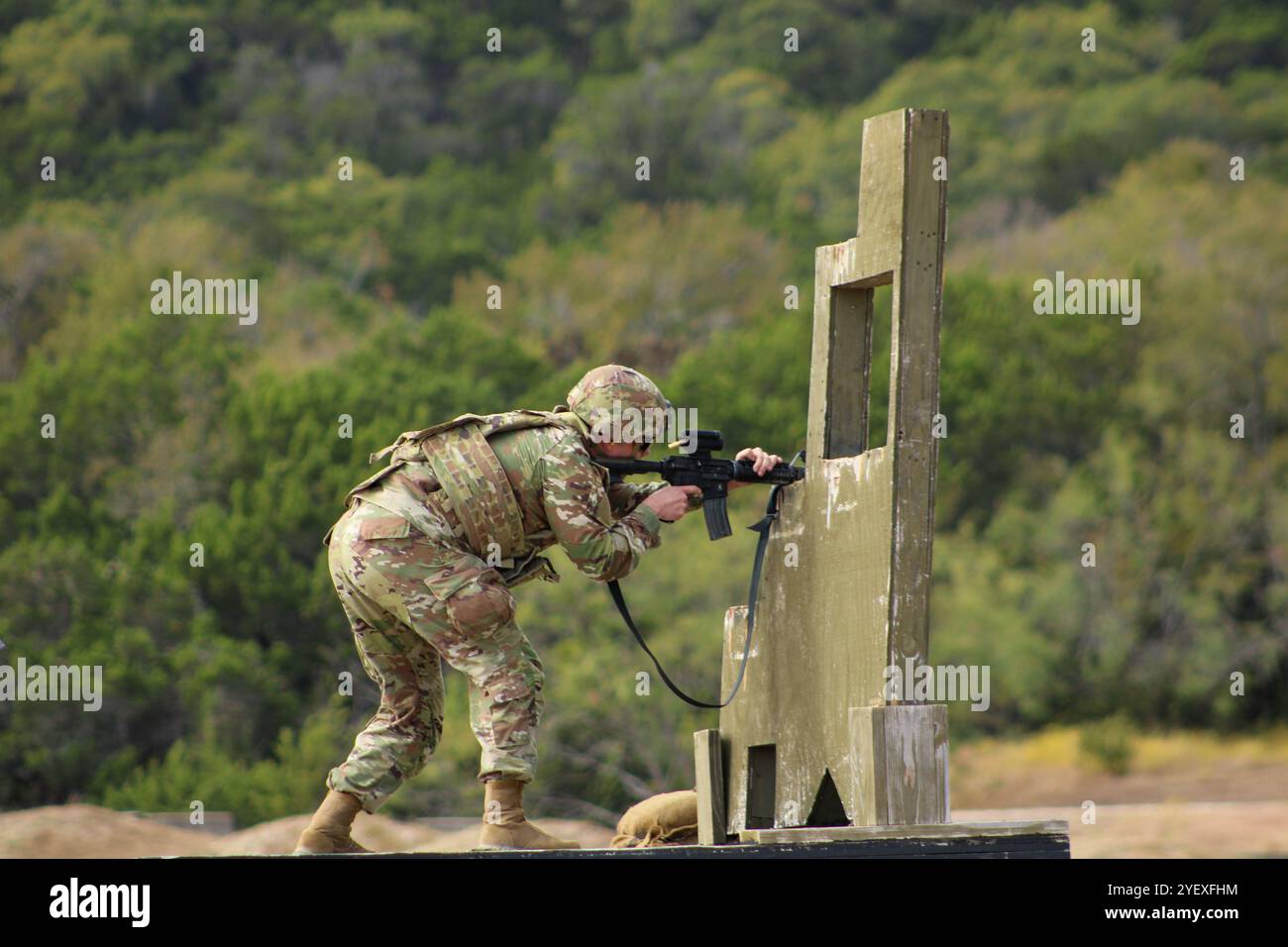 A Soldier from Headquarters and Headquarters Battalion, III Armored ...