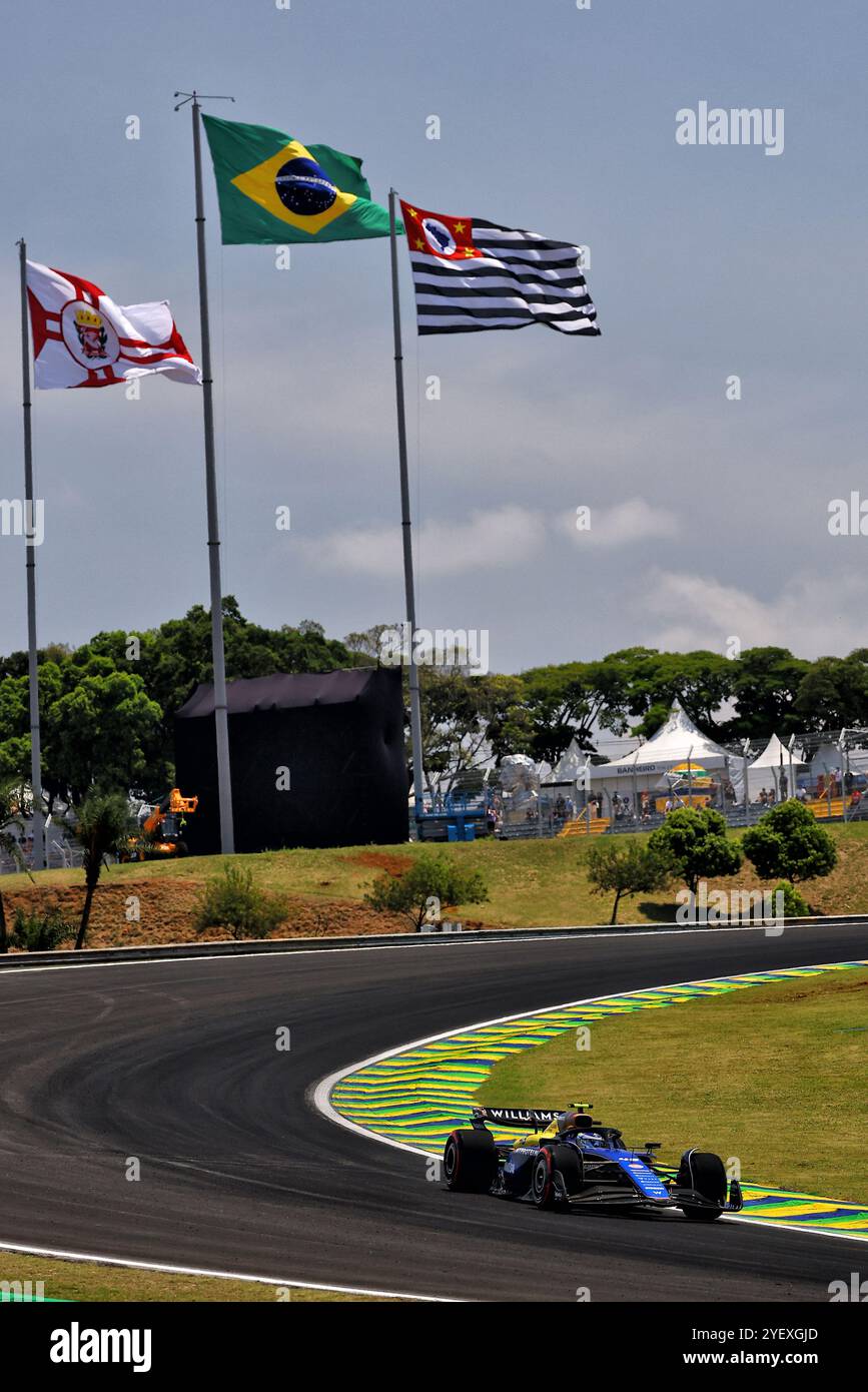 Sao Paulo, Brazil. 01st Nov, 2024. Franco Colapinto (ARG) Williams Racing FW46. 01.11.2024 ...