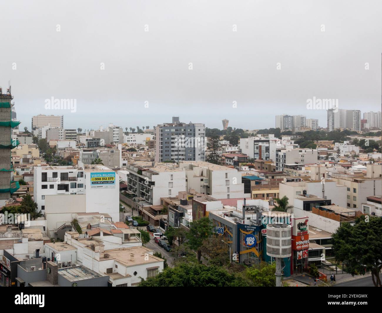 Lima, Peru; December 21 2024: View of the City in the district of ...