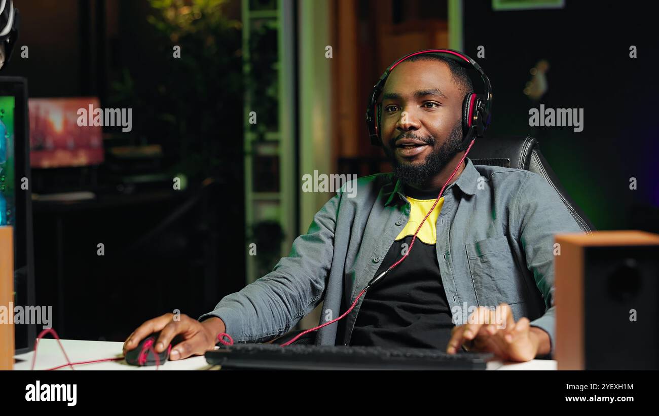 Professional esports player taking part hi-res stock photography and ...