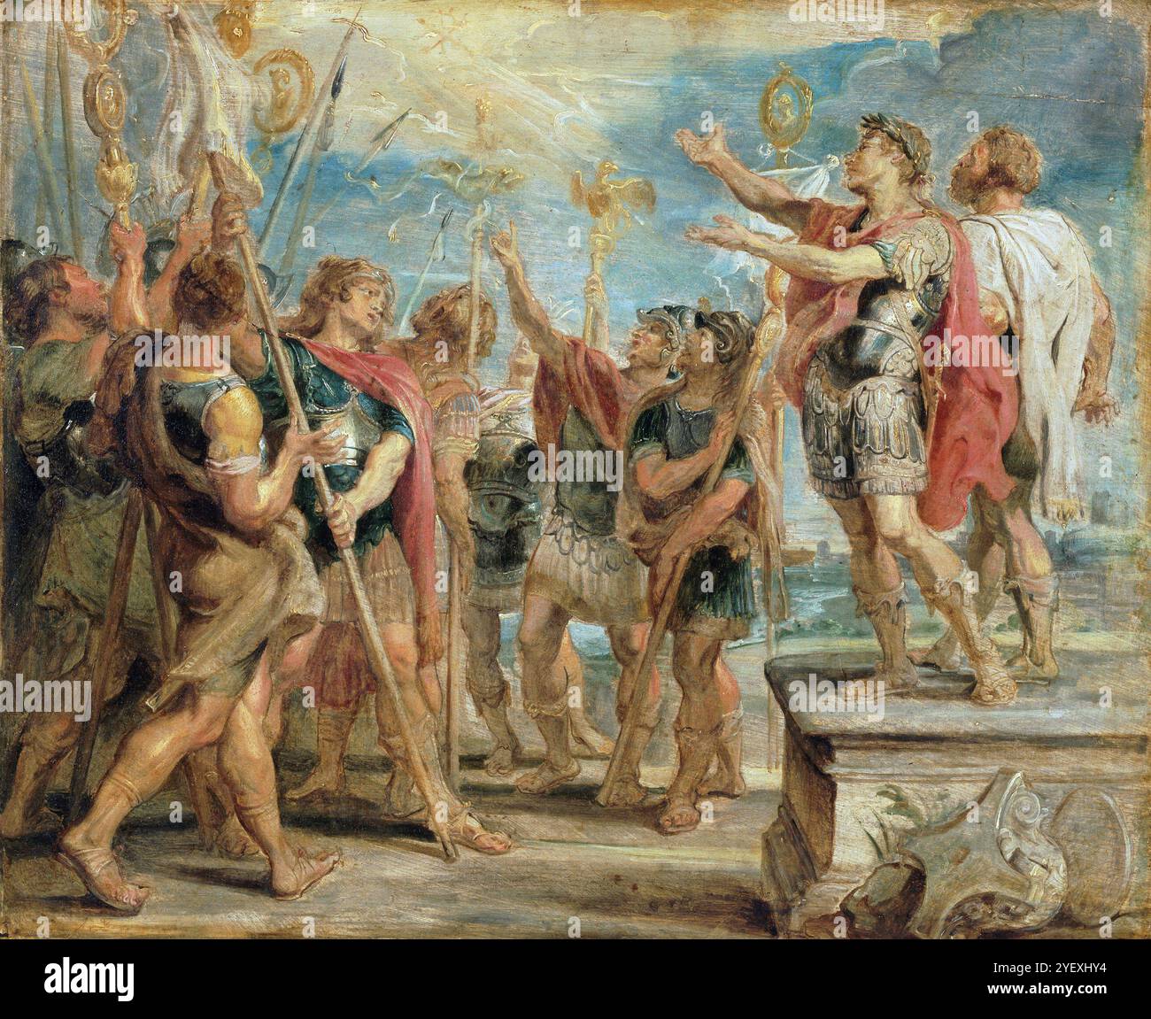 The Emblem of Christ Appearing to Constantine 1622 Peter Paul Rubens ...