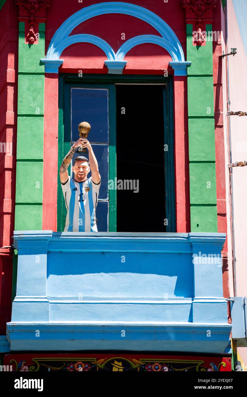 Buenos Aires, Argentina - Jan 29, 2024 -: statue of Lionel Messi on the ...