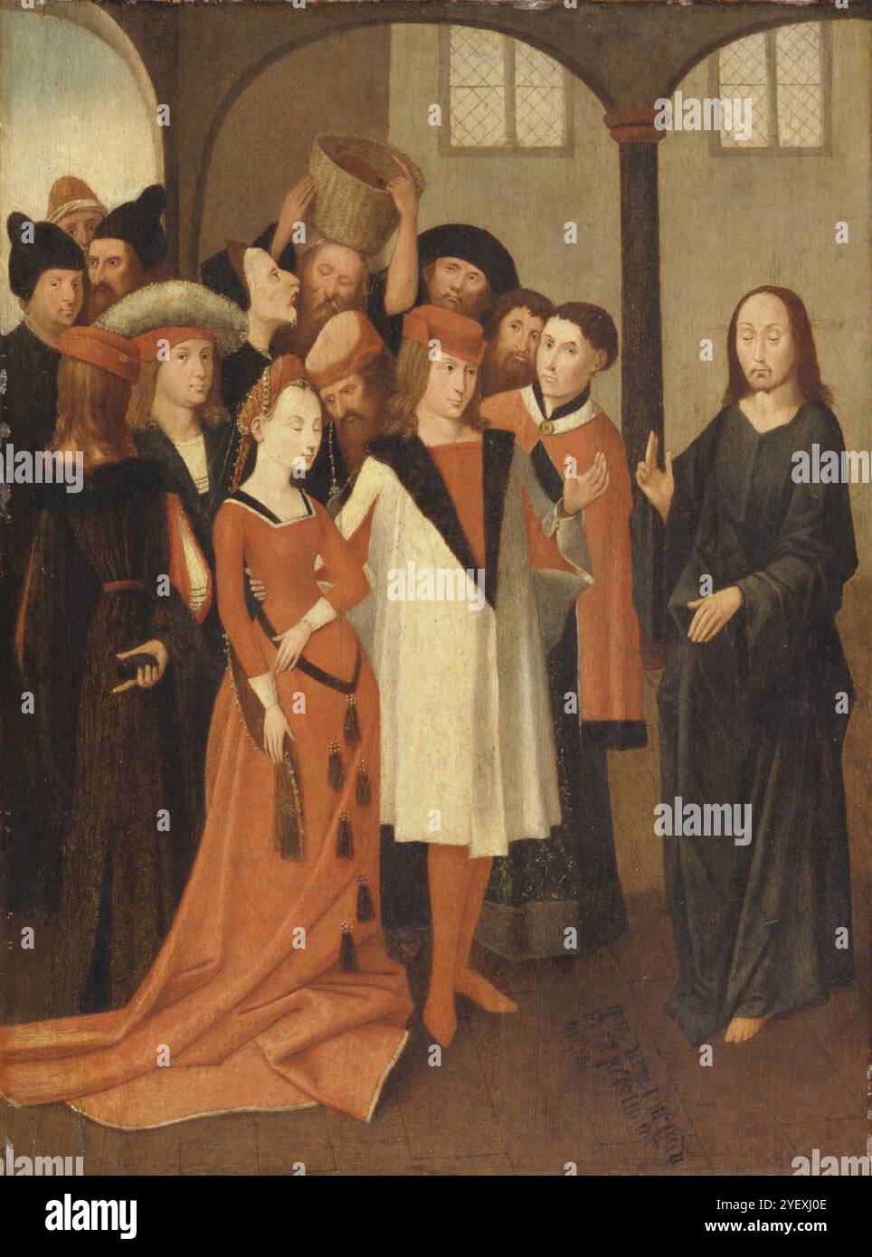 Christ and the Woman Taken in Adultery 16th century Follower of Hieronymus Bosch (Netherlandish ...