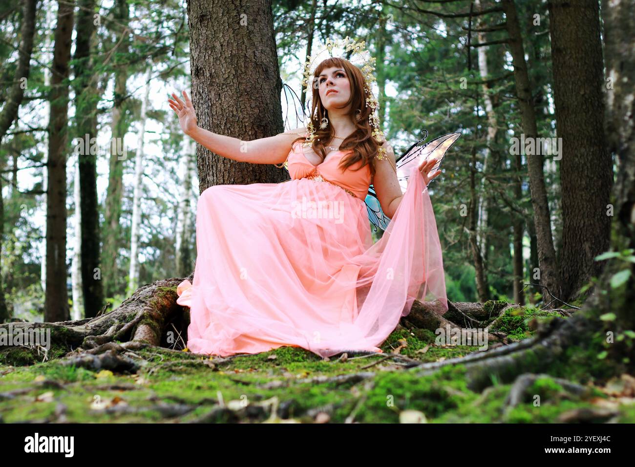 Female elf in forest hi-res stock photography and images - Alamy