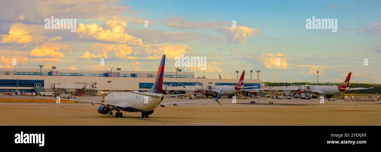 ATLANTA, GEORGIA - October 2, 2024: Hartsfield-Jackson Airport is the ...