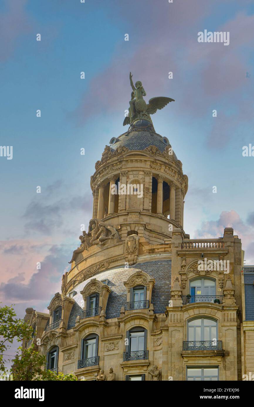 BARCELONA, SPAIN - October 3, 2024: Iconic Casa Batll shows Antoni Gaud ...