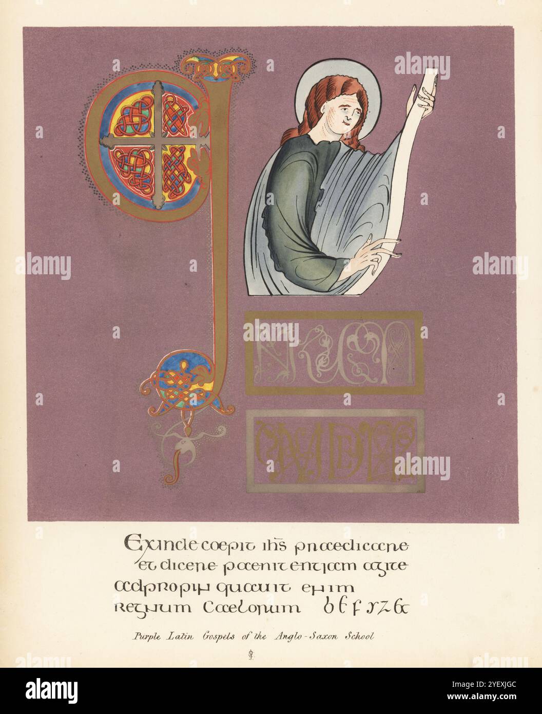 Anglo saxon gospel hi-res stock photography and images - Alamy
