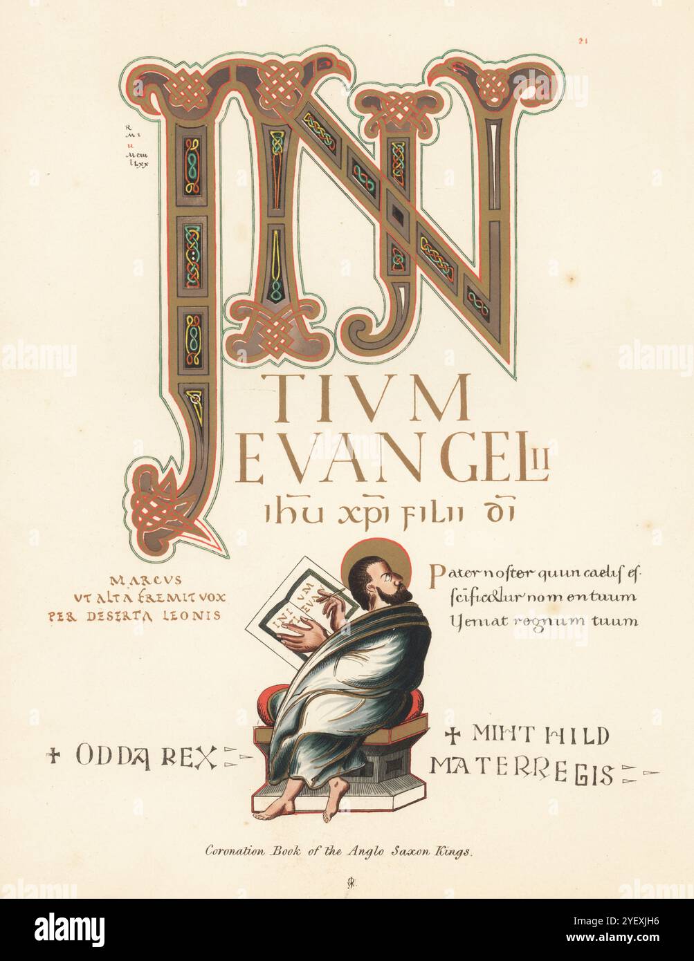 Anglo saxon gospel hi-res stock photography and images - Alamy