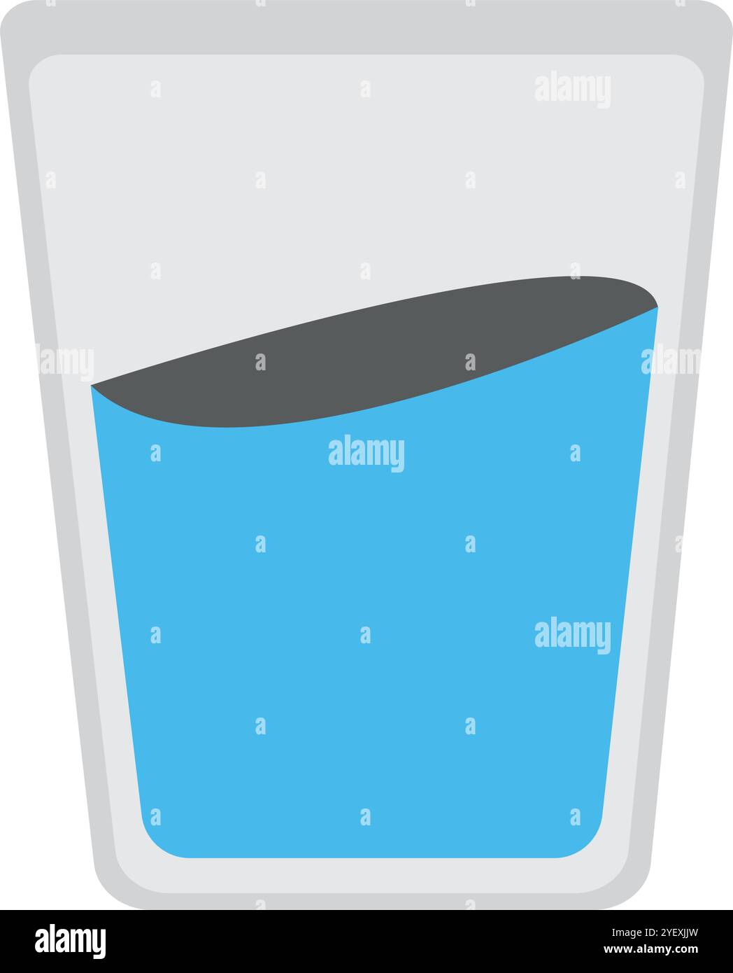 Glass of water for Day of the Dead ofrenda, Vector Stock Vector Image ...